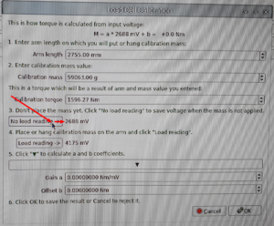 Load cell calibration tool - Perek