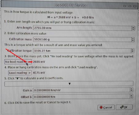 Load cell calibration tool - Perek