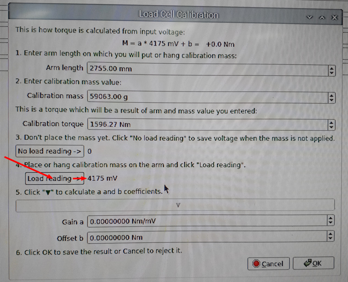 Load cell calibration tool - Perek