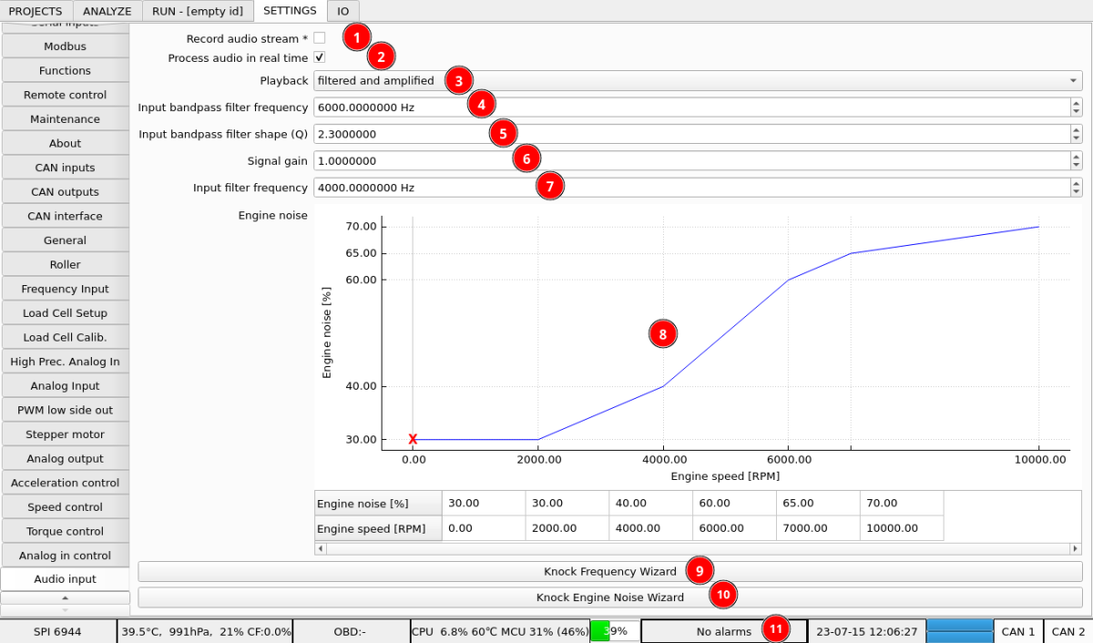 Dyno2 Dynamometer Software – audio input knock detection - Perek