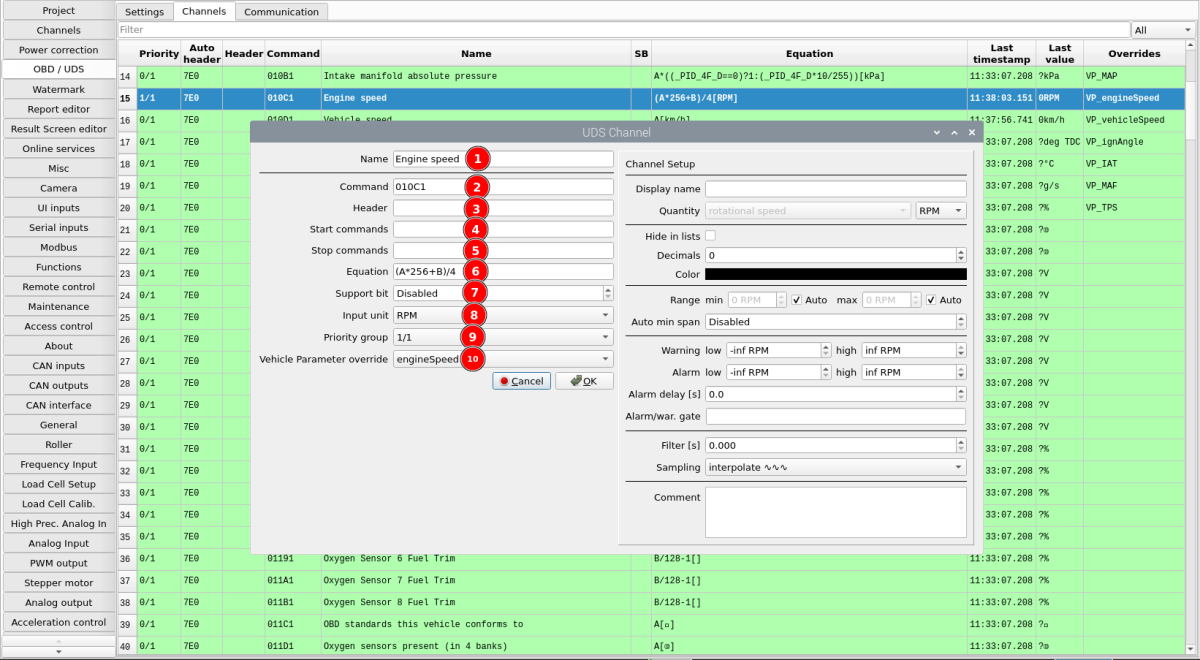 Dyno2 Dynamometer Software – setting up OBD interface - Perek